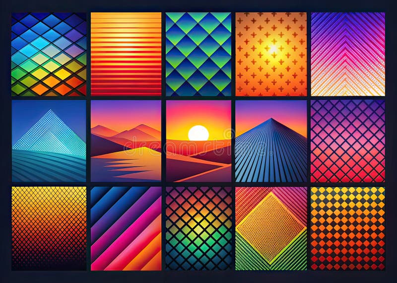 Download Stunning Gradient Silhouette Shape Design Templates for ...