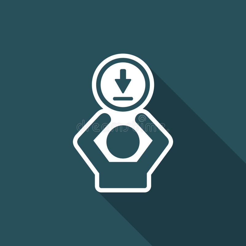 Download Suggest Button - Vector Web Icon Stock Vector - Illustration ...