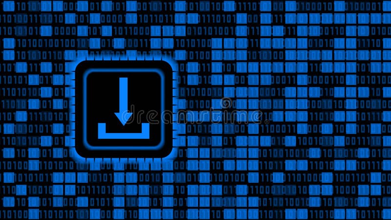 Chip Binary Code stock illustration. Illustration of chip - 596774