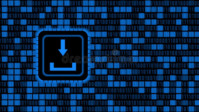 DOWNLOAD Symbol in Motion on Chip Sensor - Binary Code Background in ...