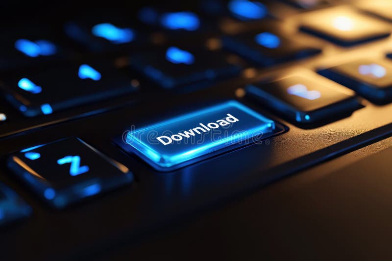 Download Text on Keyboard Button. Generative Ai Stock Photo - Image of ...