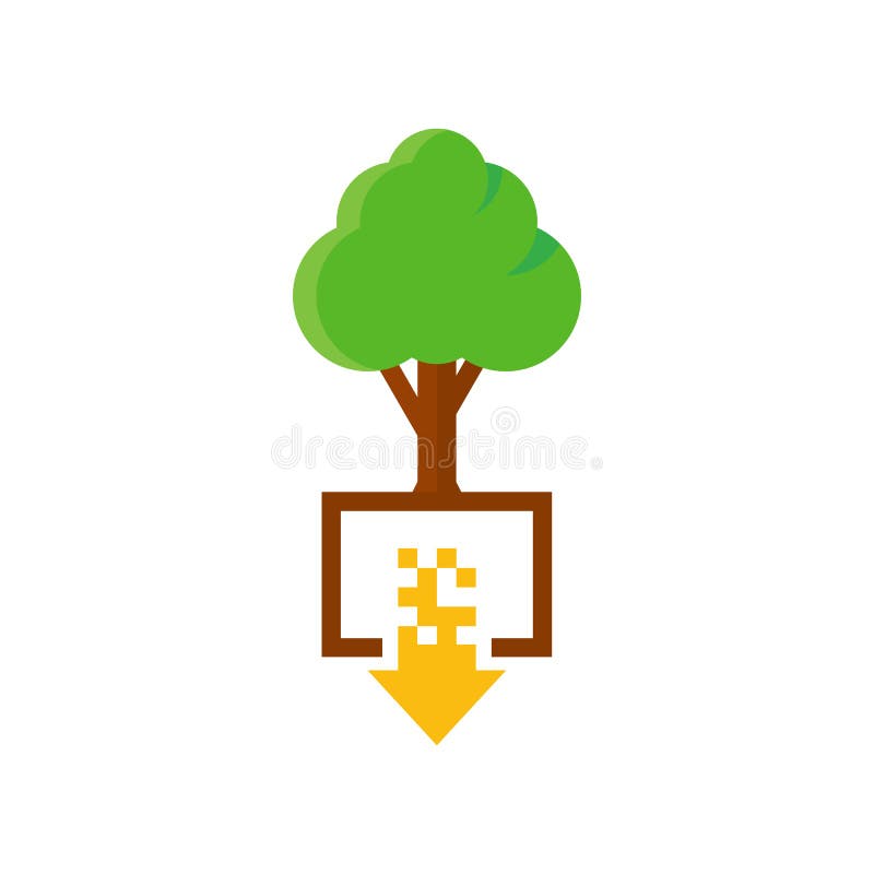 Mobile Tree Logo Icon Design Stock Vector - Illustration of call, icon ...