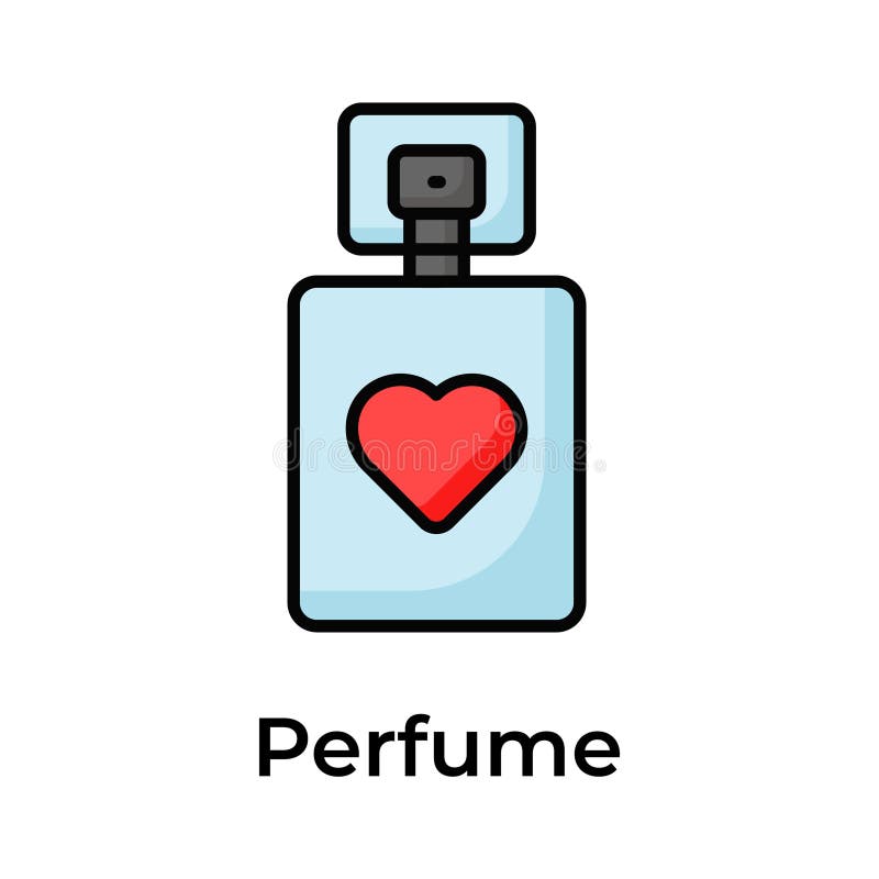 Download Trendy Icon of Perfume, Fragrance Bottle Vector Stock Vector ...