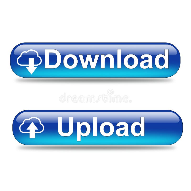 Download Upload Button with Logo and Text Stock Illustration ...
