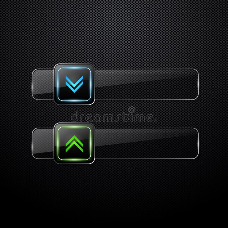 Download and Upload Buttons Stock Vector - Illustration of frame ...