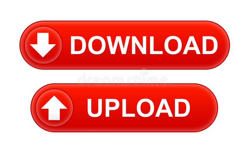 Download upload buttons stock illustration. Illustration of generated ...