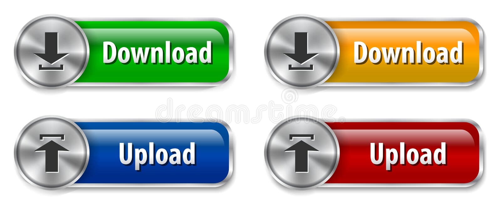Download Upload Buttons stock vector. Illustration of button - 7989684