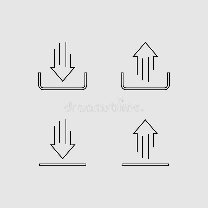 Download and Upload Vector Art Stock Vector - Illustration of vector ...