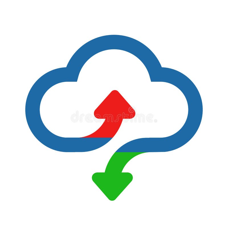 Download and Upload Icons. Button with Arrow Up and Down Simple Icon ...