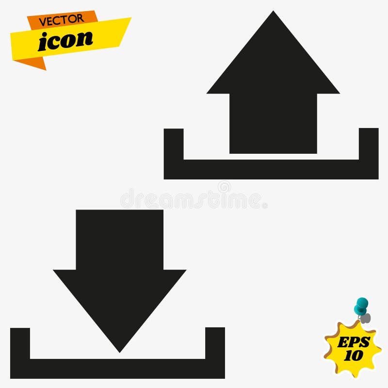 Download Upload Vector Icon, Install Symbol. Download Upload Modern ...