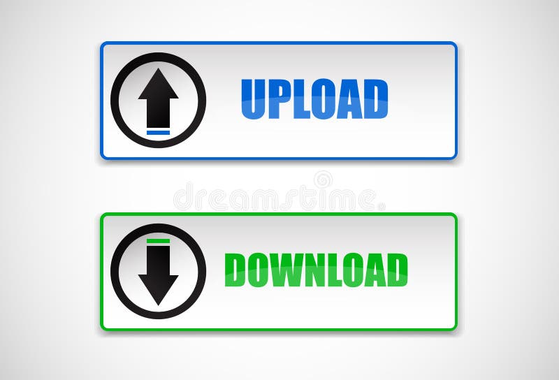 Upload Button stock illustration. Illustration of uploading - 2468752