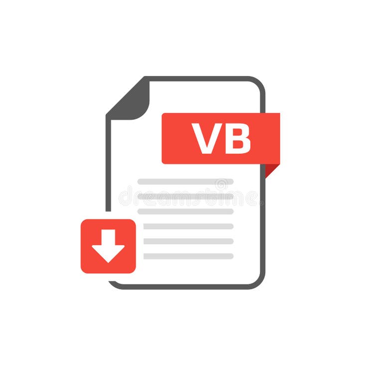 Download VB File Format, Extension Icon Stock Illustration ...