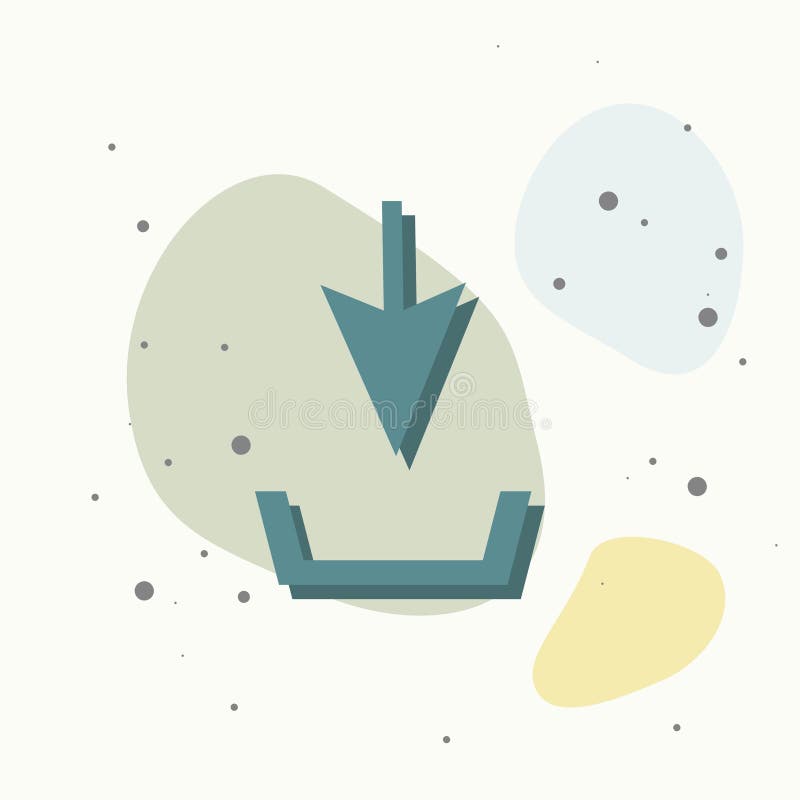 Download Vector Icon, Install Symbol on Blue Background. Flat Image ...