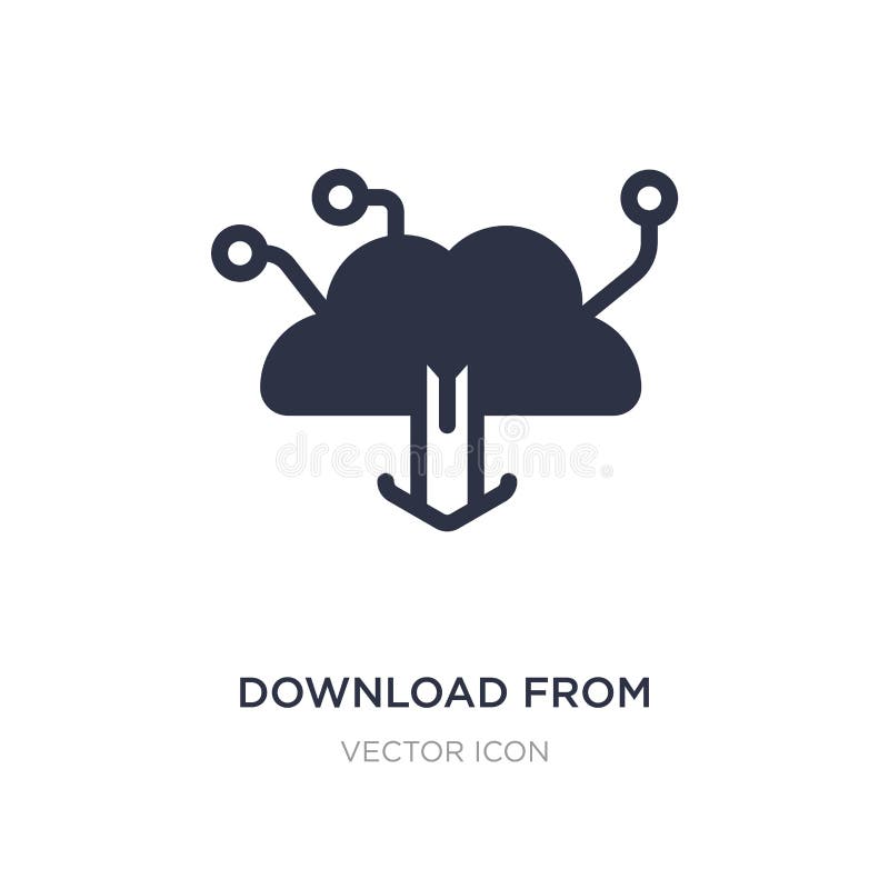 Download from Virtual Cloud Outline Vector Icon. Thin Line Black ...