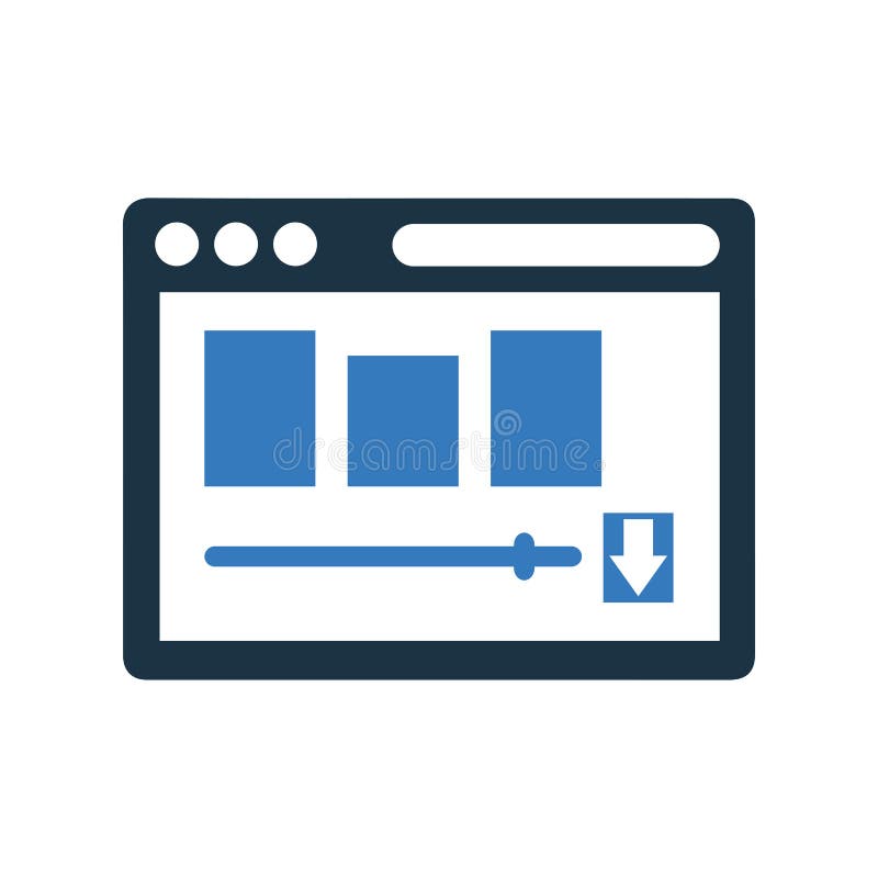 Download, Web Page Icon. Simple Vector Design Stock Vector ...