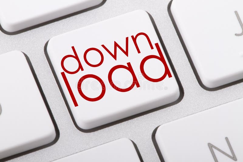 Download word on keyboard. stock photo. Image of support - 82150794