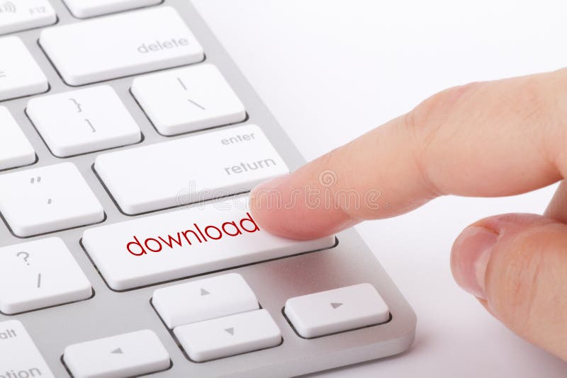 Download word on keyboard. stock photo. Image of download - 82150662