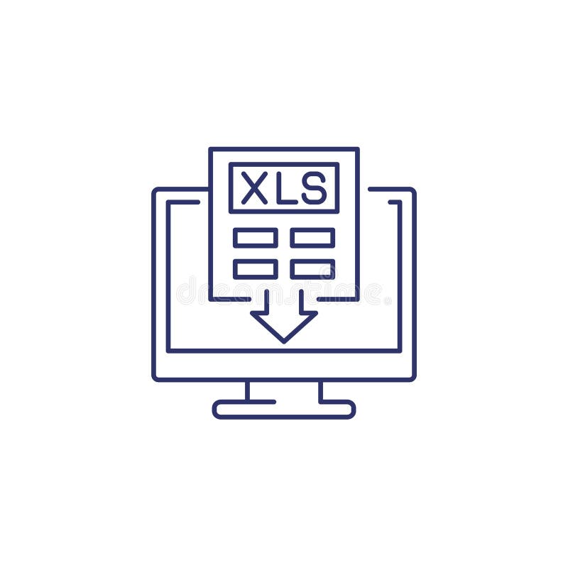 Download Icon Xls Stock Illustrations – 1,832 Download Icon Xls Stock ...
