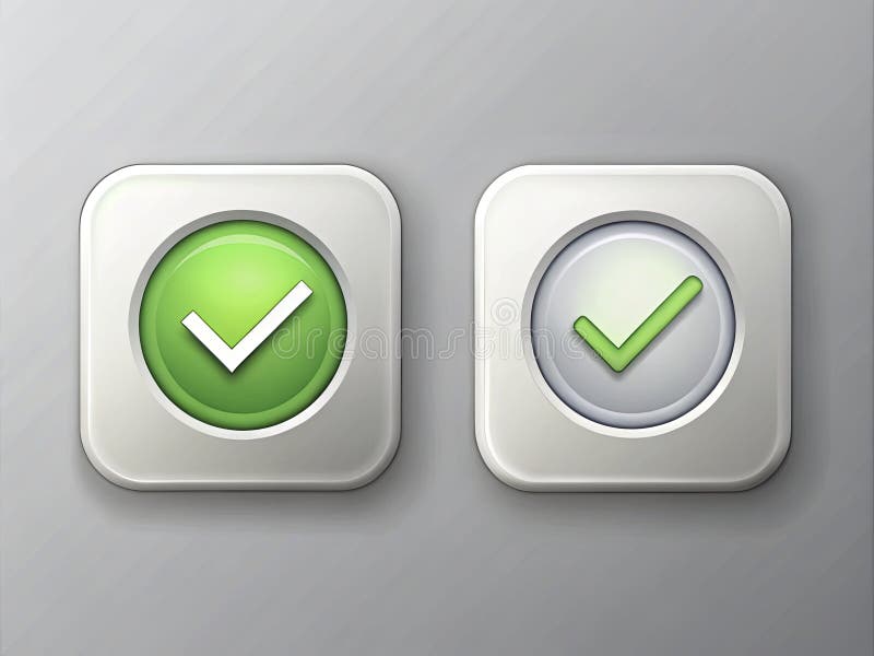 Downloadable Round and Square Checkbox Buttons HighQuality UI Elements for Your Digital Design ...