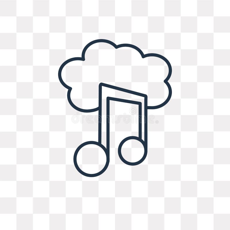 Cloud Vector Icon Isolated on Transparent Background, Cloud Tra Stock ...