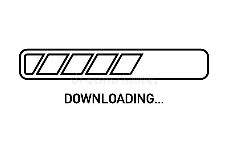 Downloading Progress Bar Vector Stock Vector - Illustration of website ...