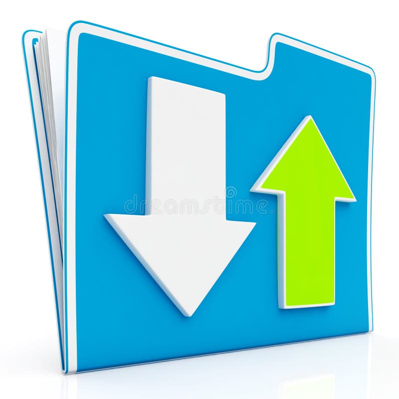 Downloading and Uploading Data Icon Stock Illustration - Illustration ...