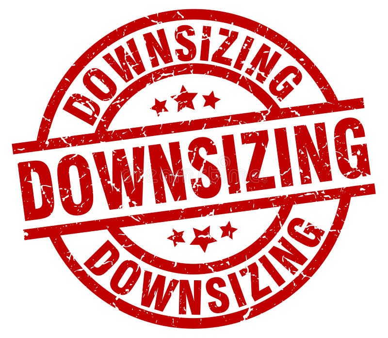 Downsizing stamp stock vector. Illustration of vintage - 122257428