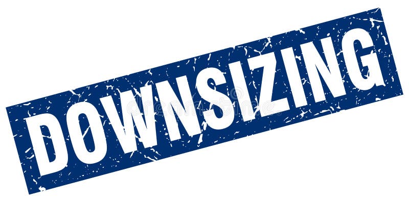 Downsizing stamp stock vector. Illustration of isolated - 122409458