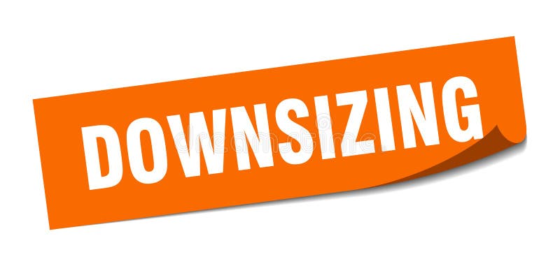 Downsizing Square Sticker Stock Illustrations – 49 Downsizing Square ...