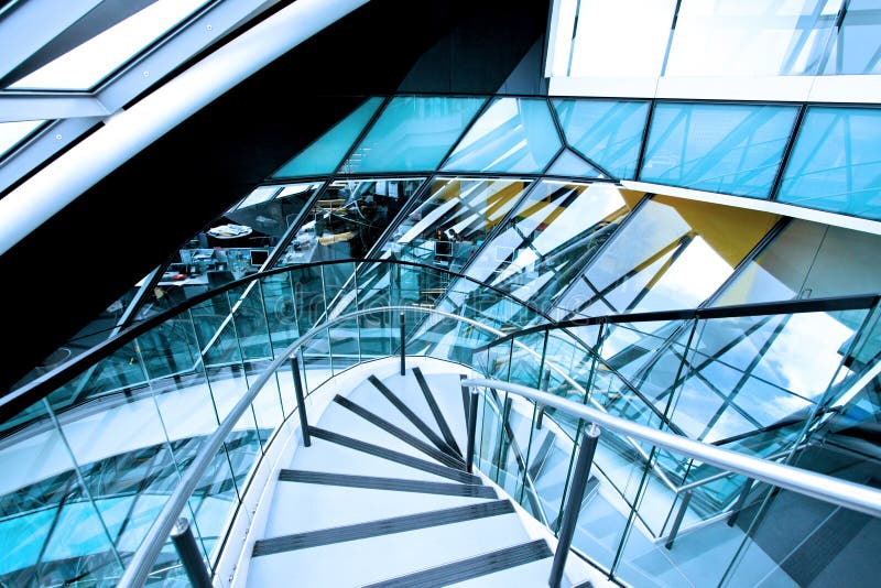 Downstairs stock photo. Image of contemporary, metal, ellipse - 7647728