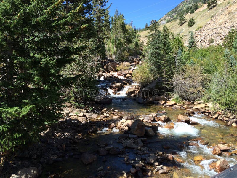 Downstream stock image. Image of fshing, woods, current - 91946075