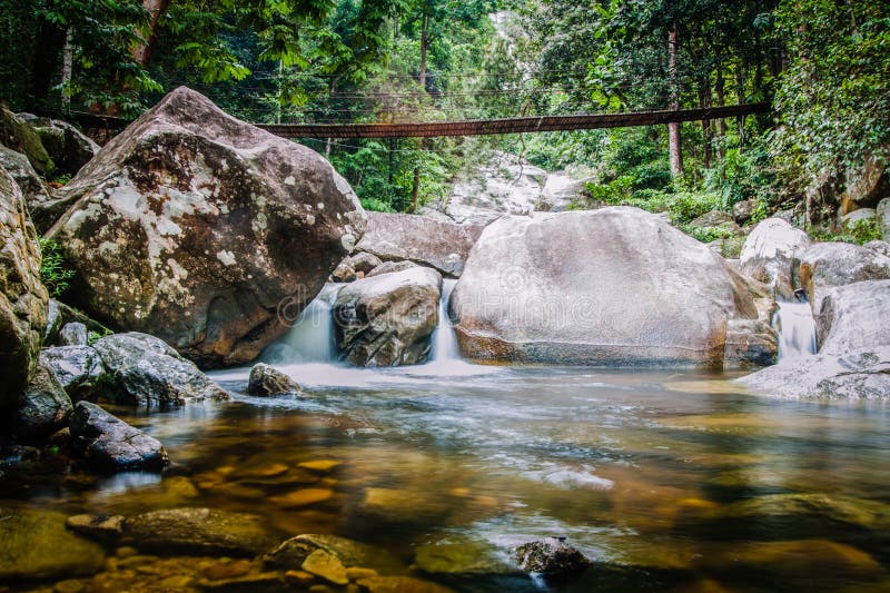 Downstream of Gunung Stong Waterfall Stock Photo - Image of travel ...