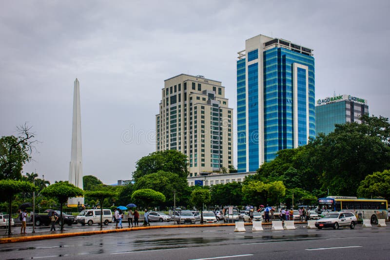 Downtown Area of Yangon, Pyay Road, Myanmar, June-2017 Editorial ...
