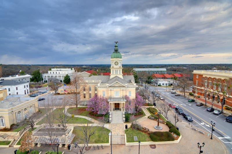 Downtown Athens, Georgia stock image. Image of skyline - 23873513