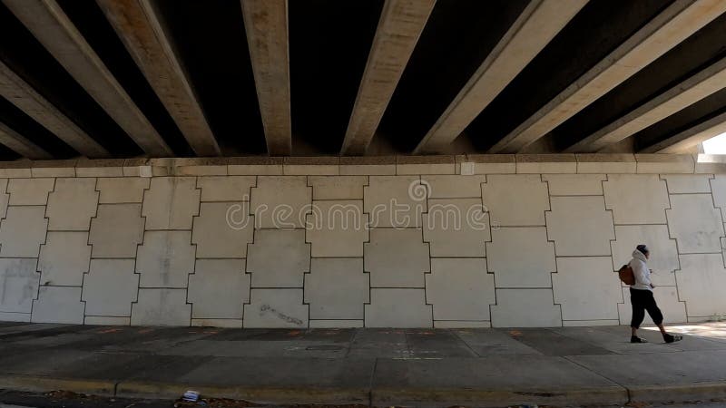 Downtown Augusta Georgia Under a Bridge Wall Design Editorial Photo ...