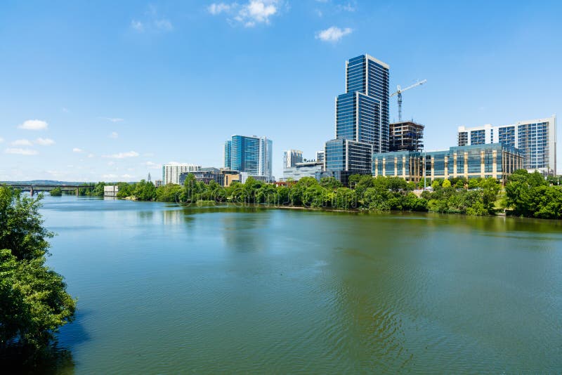 Downtown Austin Skyline stock photo. Image of nature - 71889886