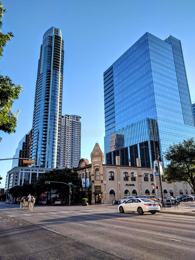 Downtown Austin Texas editorial stock image. Image of streets - 92332799