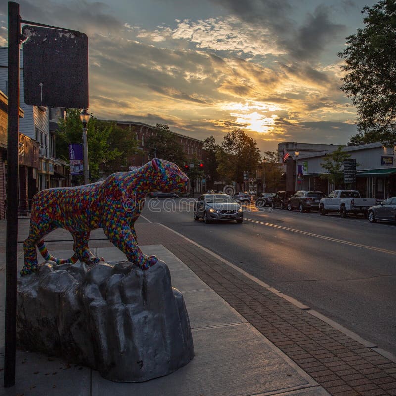 Downtown Bennington Vermont Editorial Photography - Image of brick ...
