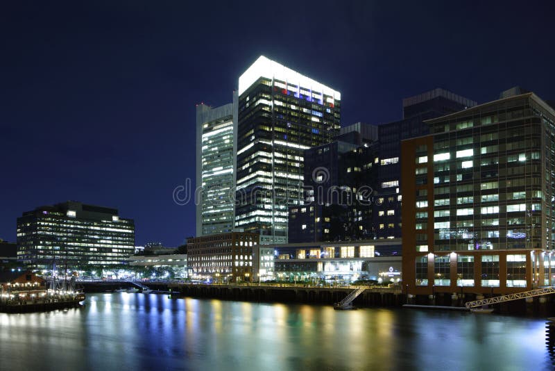 Downtown Boston Business District Stock Photo - Image of downtown ...