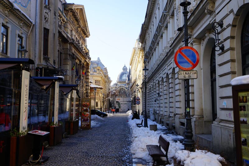 Downtown Bucharest, Old City Center 2020 Editorial Photo - Image of ...