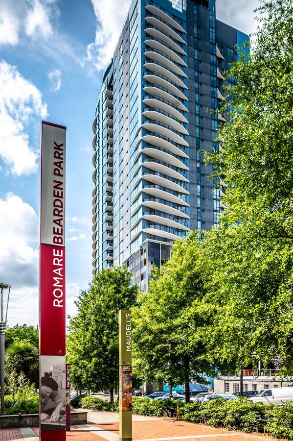 Downtown of Charlotte North Carolina Skyline and Architecture Fotografía editorial - Imagen de ...