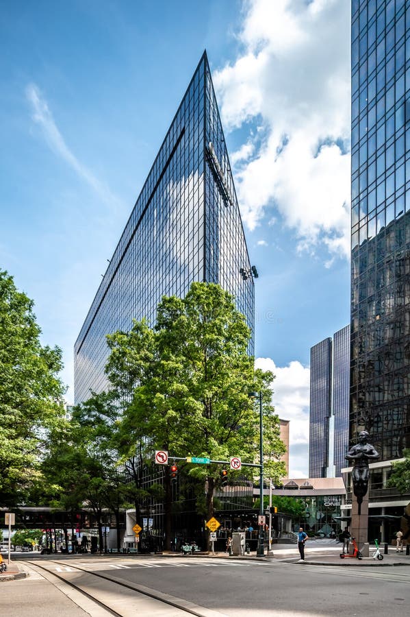 Downtown of Charlotte North Carolina Skyline and Architecture Editorial ...