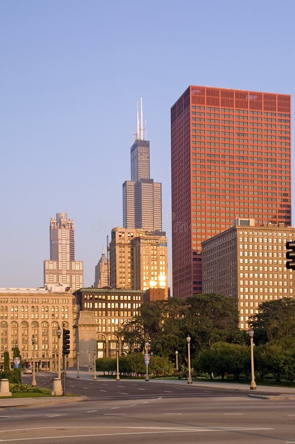 Downtown Chicago, Streets and Urban Life Stock Photo - Image of ...