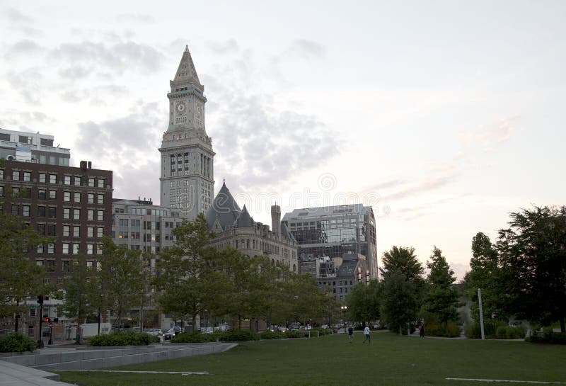 Boston sunset stock image. Image of exterior, america - 23792735
