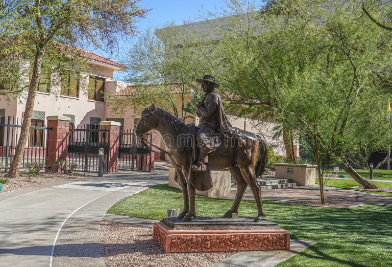 Downtown City of Phoenix Arizona in Colors Editorial Image - Image of ...