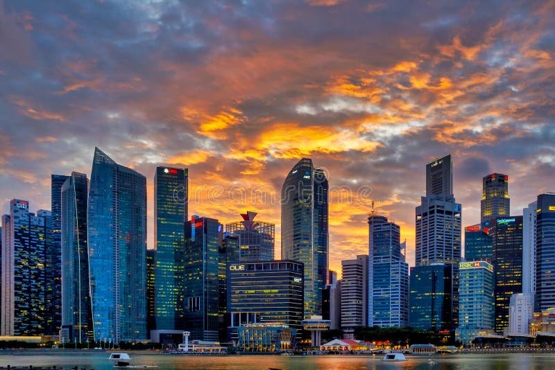 Downtown core editorial stock photo. Image of core, illuminated - 247542668