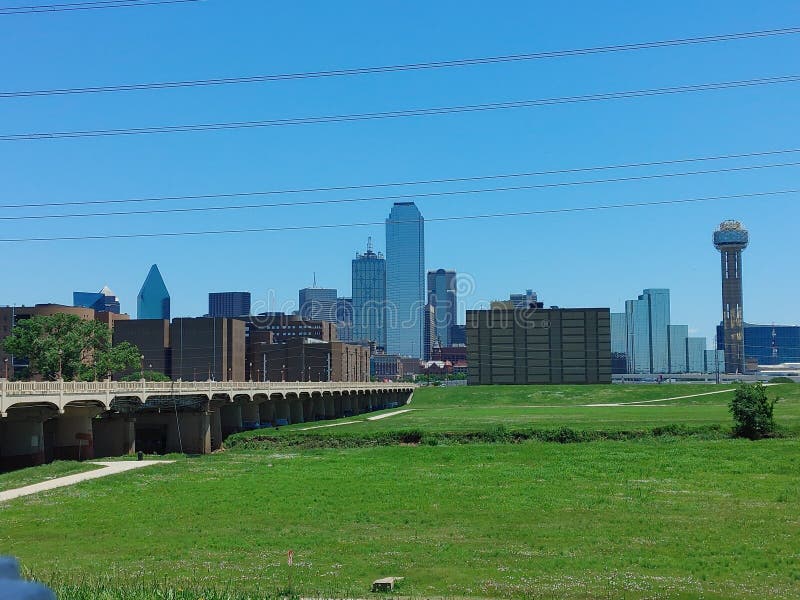 Downtown Dallas, Trinity stock image. Image of downtown - 228608563