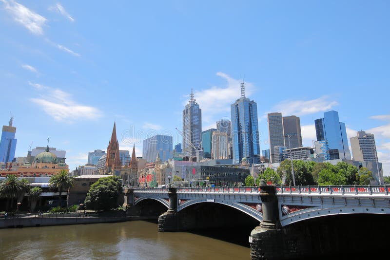 Cityscape Melbourne Australia Stock Photo - Image of downtown, urban ...