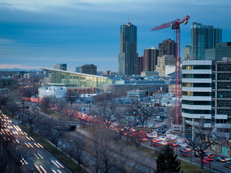 Downtown Denver editorial photo. Image of structure, center - 23576101