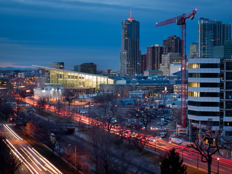 Downtown Denver editorial stock image. Image of modern - 23576104